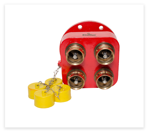 Buy Fire Fighting 4 Way Fire Brigade Connection Online at Best Prices ...